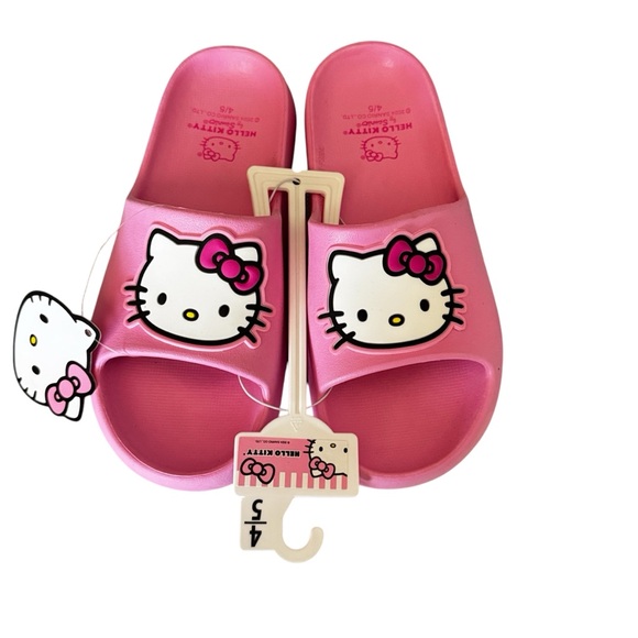 Hello Kitty | Shoes | New Hello Kitty Pink Slide Sandals 45 | Poshmark